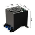 Pinypikaka 2.5 Gallon Fuel Tank, Universal Fuel Cell Drift Strip Gas ...