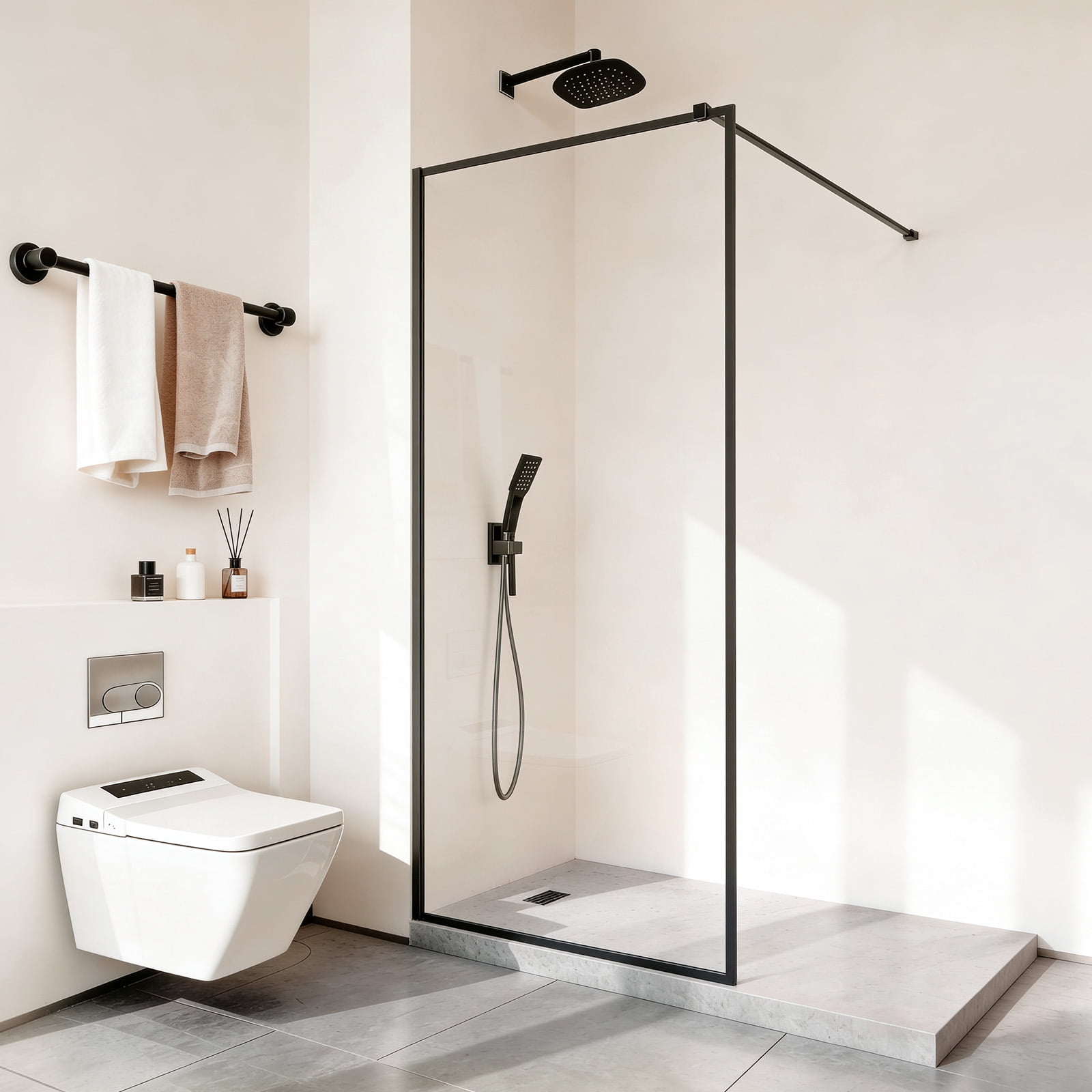 Click here for Vevor Fixed Glass Shower Panel  34 X 73.6 In Full-... prices