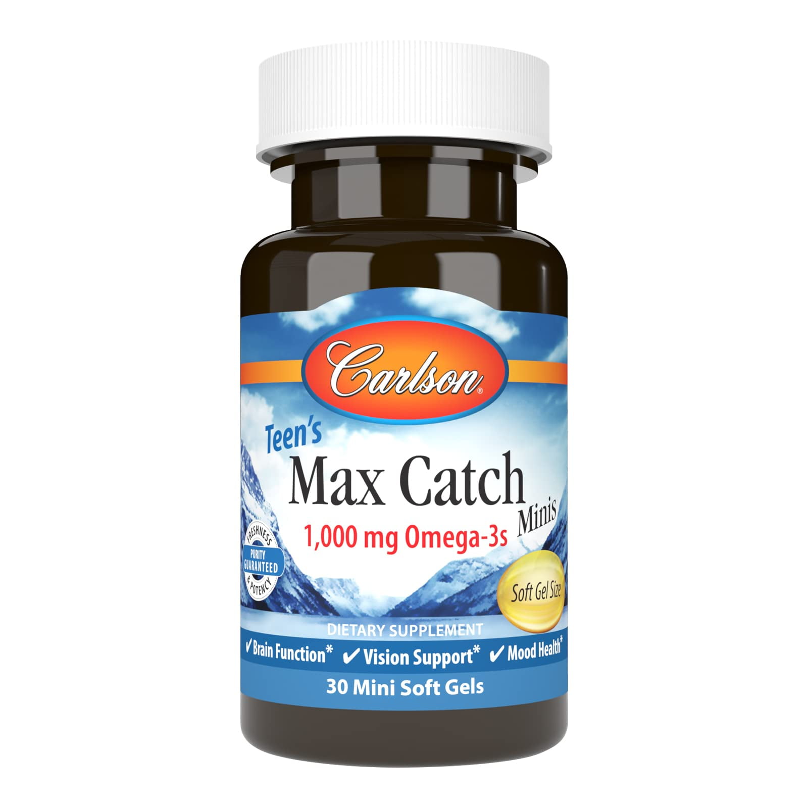 Suplemento Carlson Teen's Max Catch Minis 30 cápsulas blandas | Bodega ...