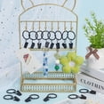 40Pcs Round Ring Iron Hook Hangers Curtain with Clips for Bag Clothes ...