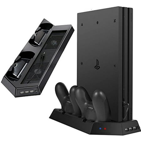 EEEKit PS4 Pro Vertical Stand with Cooling Fan, Controller Charging ...