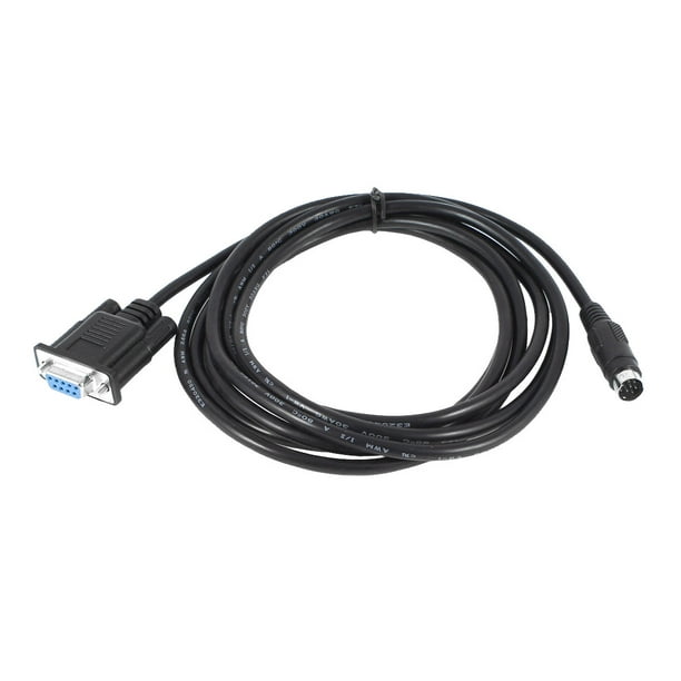 3 Meters RS232 DB9P Female to Male 8P Din PLC Cable GPW-CB02 - Walmart.com