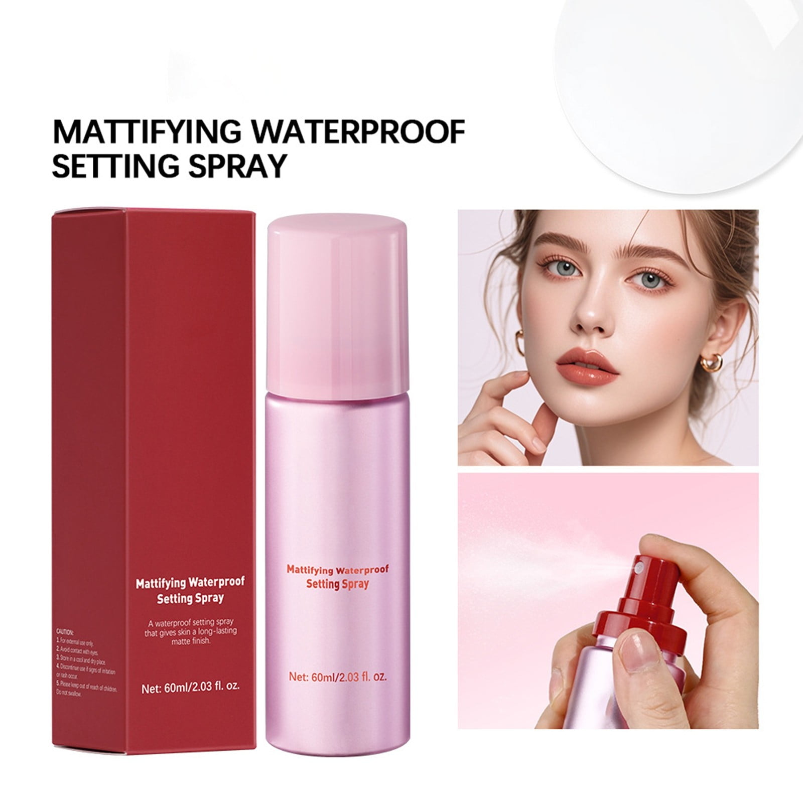 Setting Spray 60ml Control Oil Lasting Non Smudging Moisturizing ...