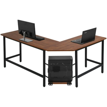 FDW Computer Desk L Shaped Gaming Desk Corner Office Desk PC Wood Home ...