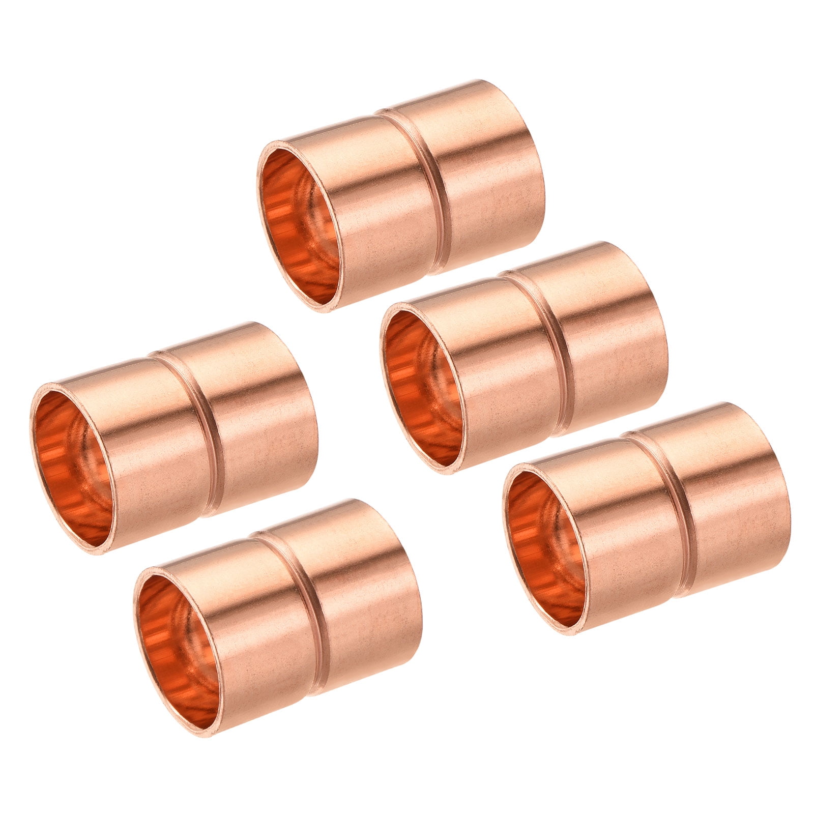 Uxcell 12.7mm Straight Copper Pipe Coupling Connecting Adapter Solder ...