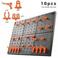 2024-Wall Mounted Tool Organizer with 10 Hanging Hooks and Hardware ...