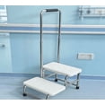 YTAKY Dual Step Stool with Handle, Height Adjustable Step Stool with ...