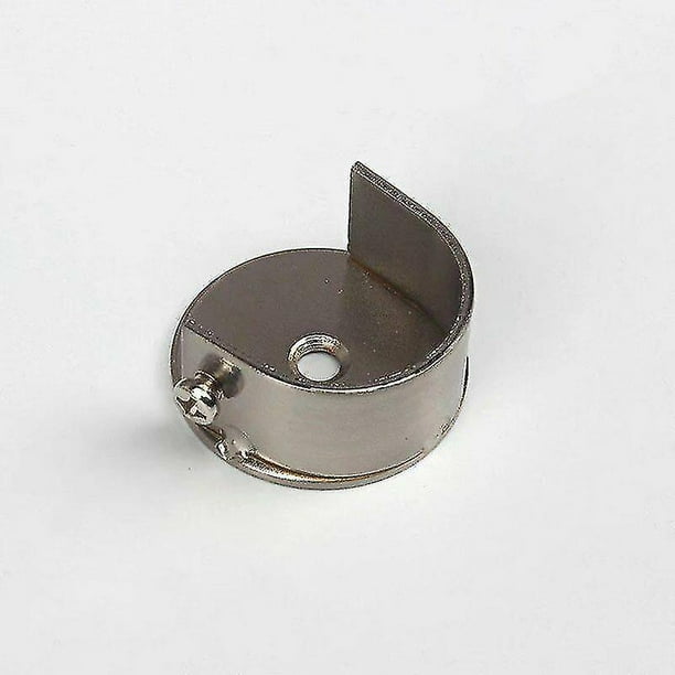 2 Pieces Metal Pole Socket, Flange U Shape Pole Bracket, Closet Pole ...