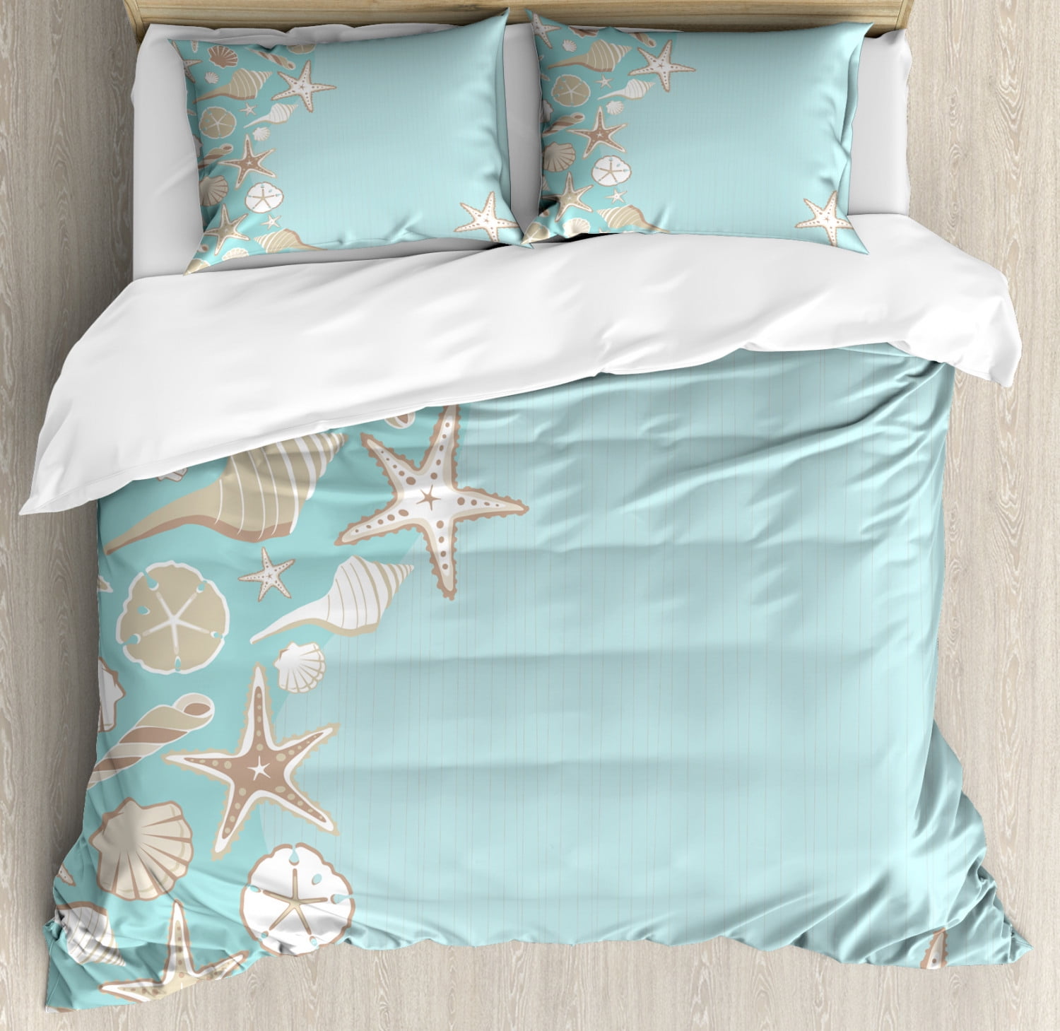 Shell Duvet Cover Set King Size, Thin Lines and Various Creative ...