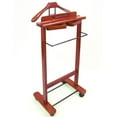 VL16204 Deluxe Wooden Wardrobe Valet in Dark Cherry with Durable ...
