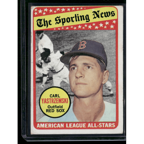 1969 Topps CARL YASTRZEMSKI #425 All Star Light Scratches - Walmart.com