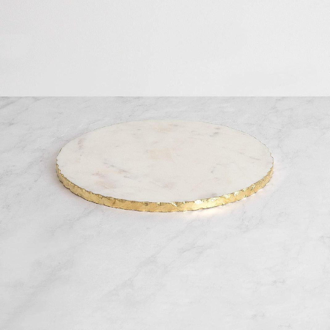 Natural Marble Cheese/Serving board with Golden Foiling - Walmart.com
