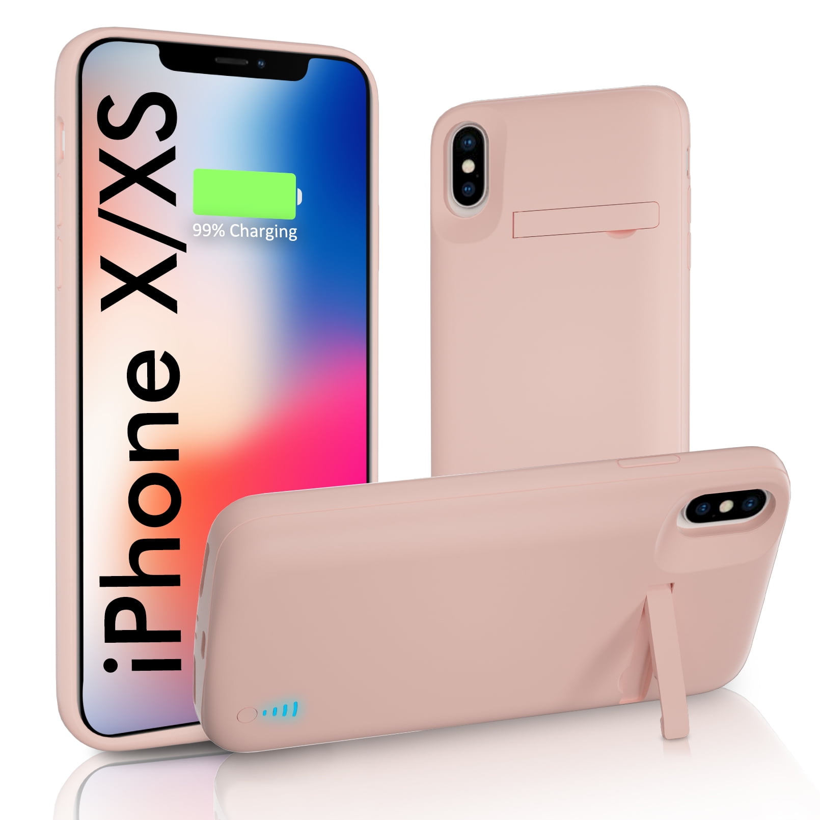 Slabao Battery Case for iPhone, 6000mAh Charging Case with Kickstand ...