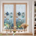 Cartoon Fish Coral Summer Ocean Window Privacy Film, Rainbow Film ...