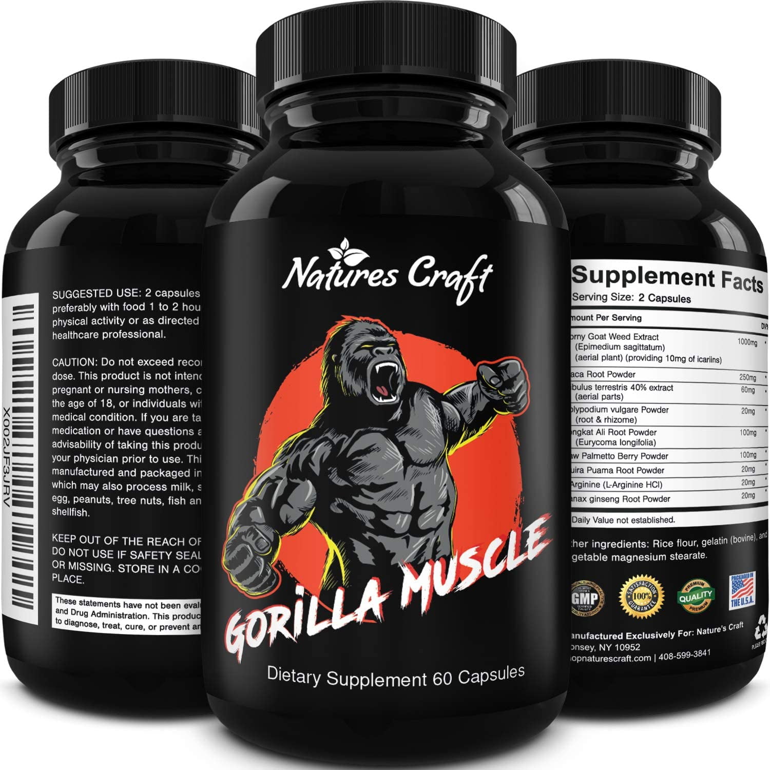 Natural Testosterone Booster For Men With Maca Root Powder Tongkat Ali