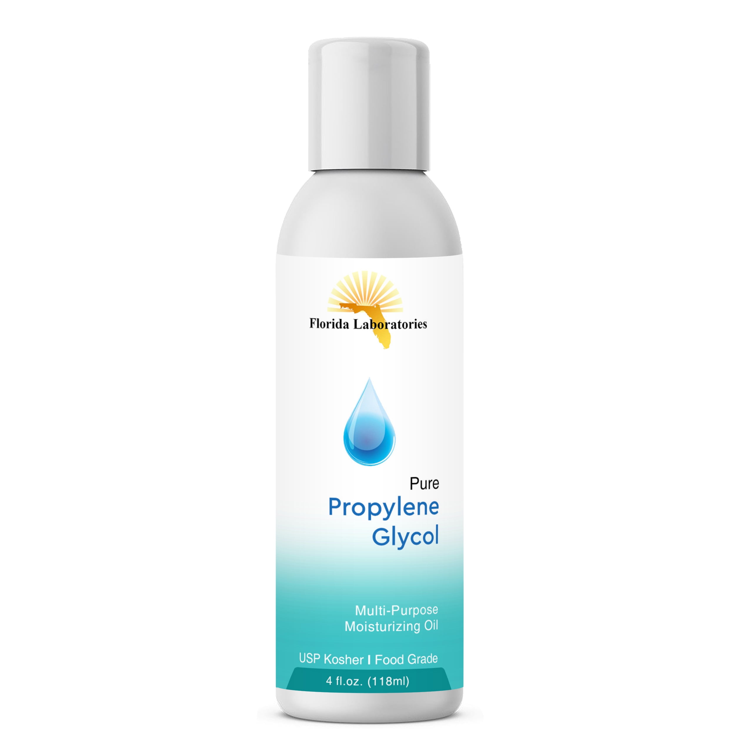 Florida Laboratories Bottle Propylene Glycol USP Food Grade Kosher 4 oz ...