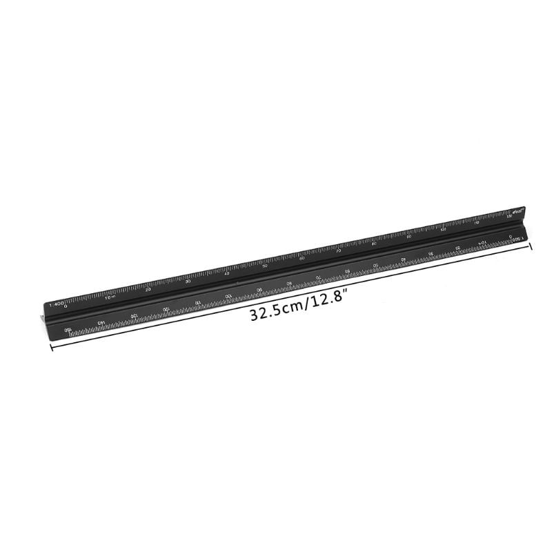 Buy 30cm Triangular Architect Scale Ruler Aluminum Scale Ruler for ...
