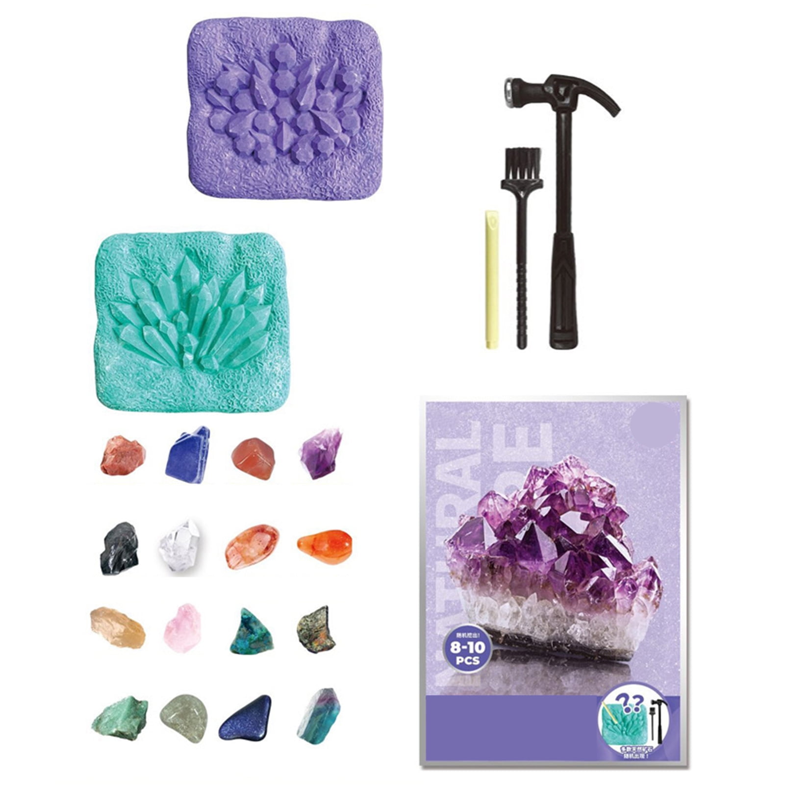 Rocks And Minerals Mining Kit Children Archeology Biology Party Toys 数量は多