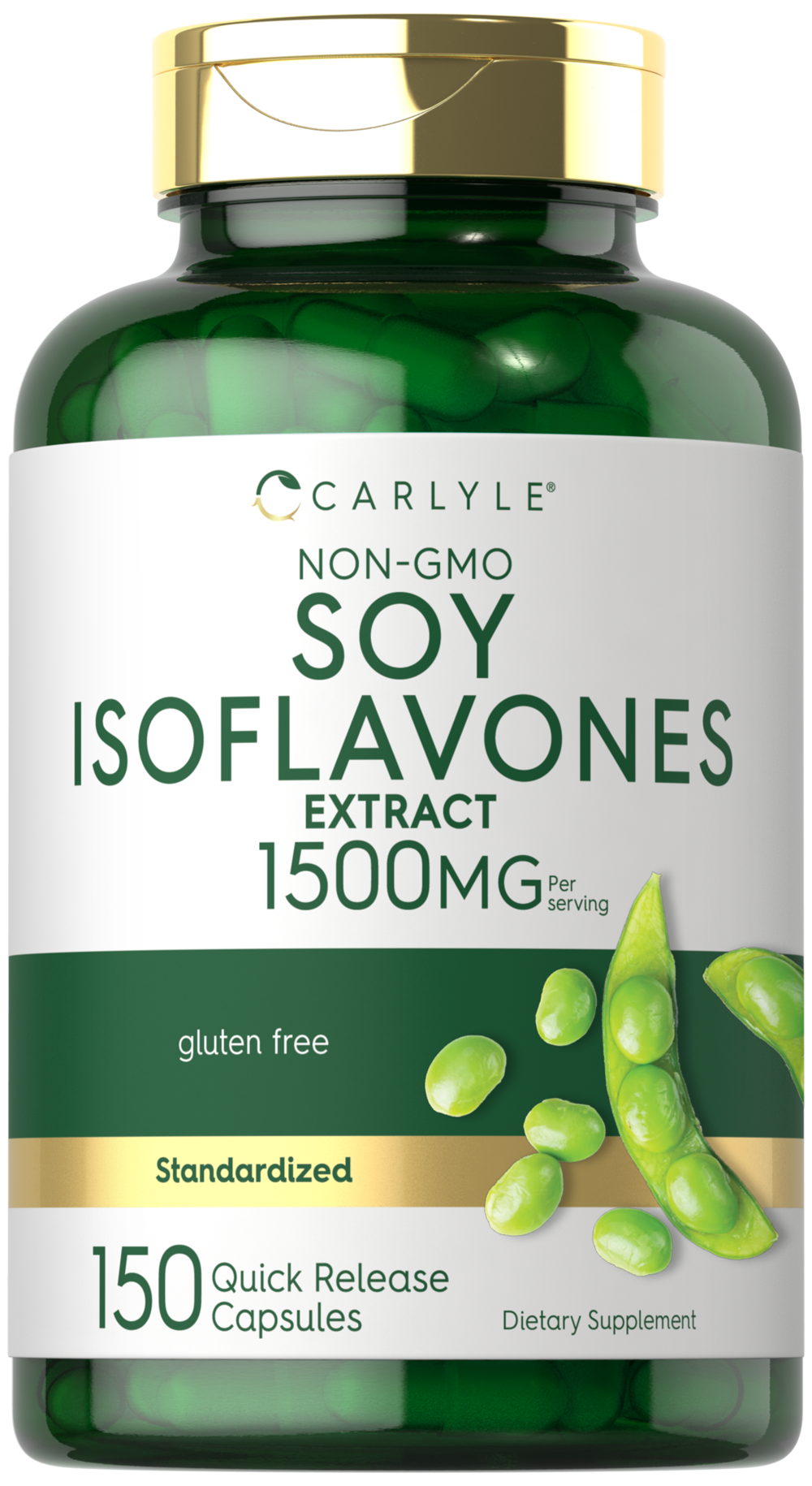 Soy Isoflavones for Women and Men 1500mg | 150 Capsules | by Carlyle ...