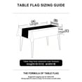 Orange Solid Polyester Table Runner - Rectangular, Elegant Dining Decor ...
