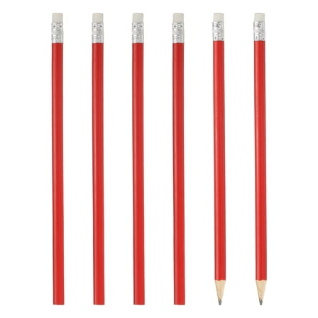 HB Graphite Pencil, 12 Pack Round Wooden Pencil with Eraser for Office ...