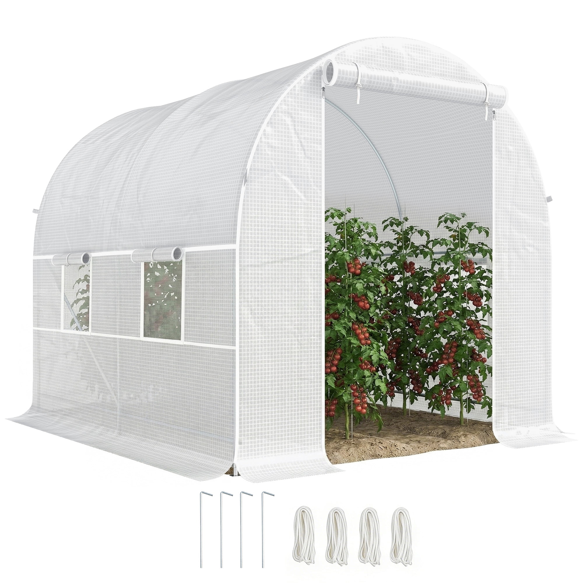 Click here for Outsunny Walk-In Tunnel Greenhouse  Garden Plant G... prices