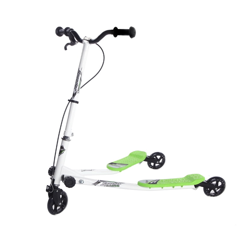 Kids 3 Wheel Tri Slider Swing Winged Push Motion Scooter Speeder ...