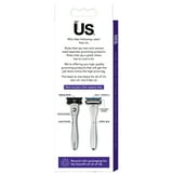 Us by BIC 5-Blade Unisex Razor Starter Kit for Men and Women, 1 Handle ...
