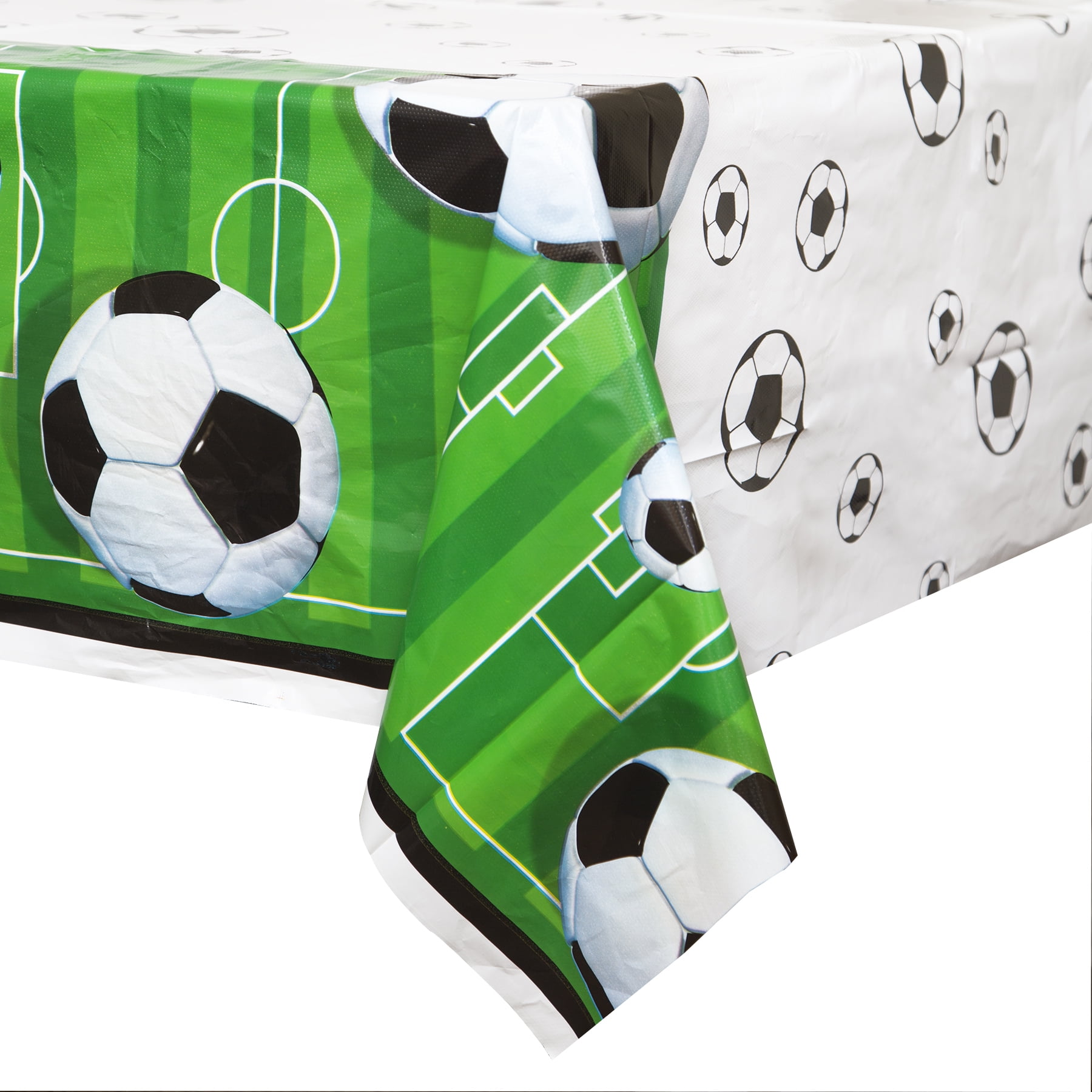 Soccer Plastic Party Tablecloth, 84" x 54" - Walmart.com - Walmart.com