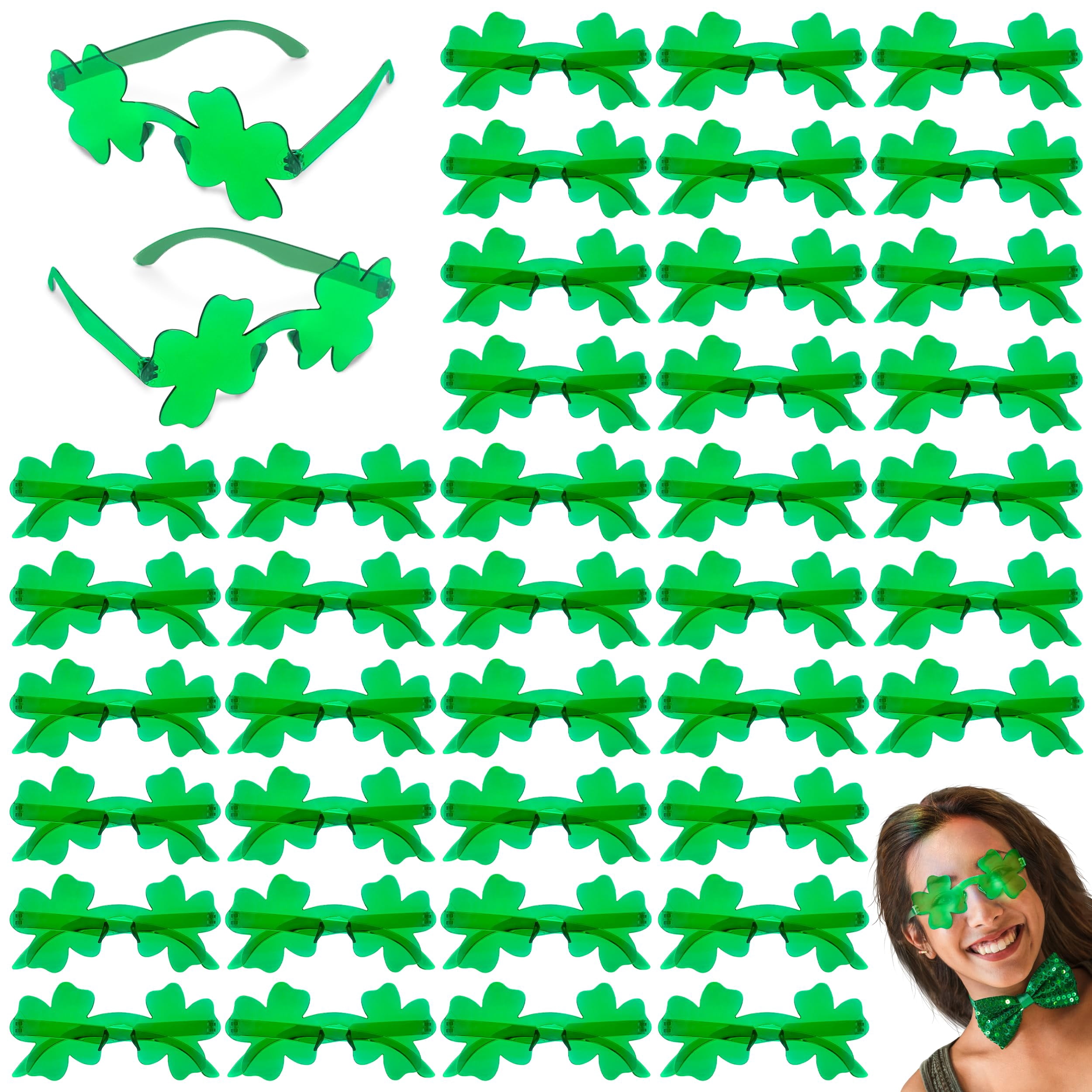 Gafas LINAYE Green Shamrock x40 para el Día de San Patricio | Bodega ...