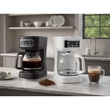 Mainstays 12-Cup Programmable Coffee Maker White, 1.8L Capacity with ...