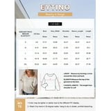 Eytino Sweaters for Women V Neck Sweater Lightweight Crochet Sweater ...