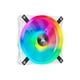 CORSAIR QL Series, iCUE QL120 RGB, 120mm RGB LED PWM White Fan, Single ...