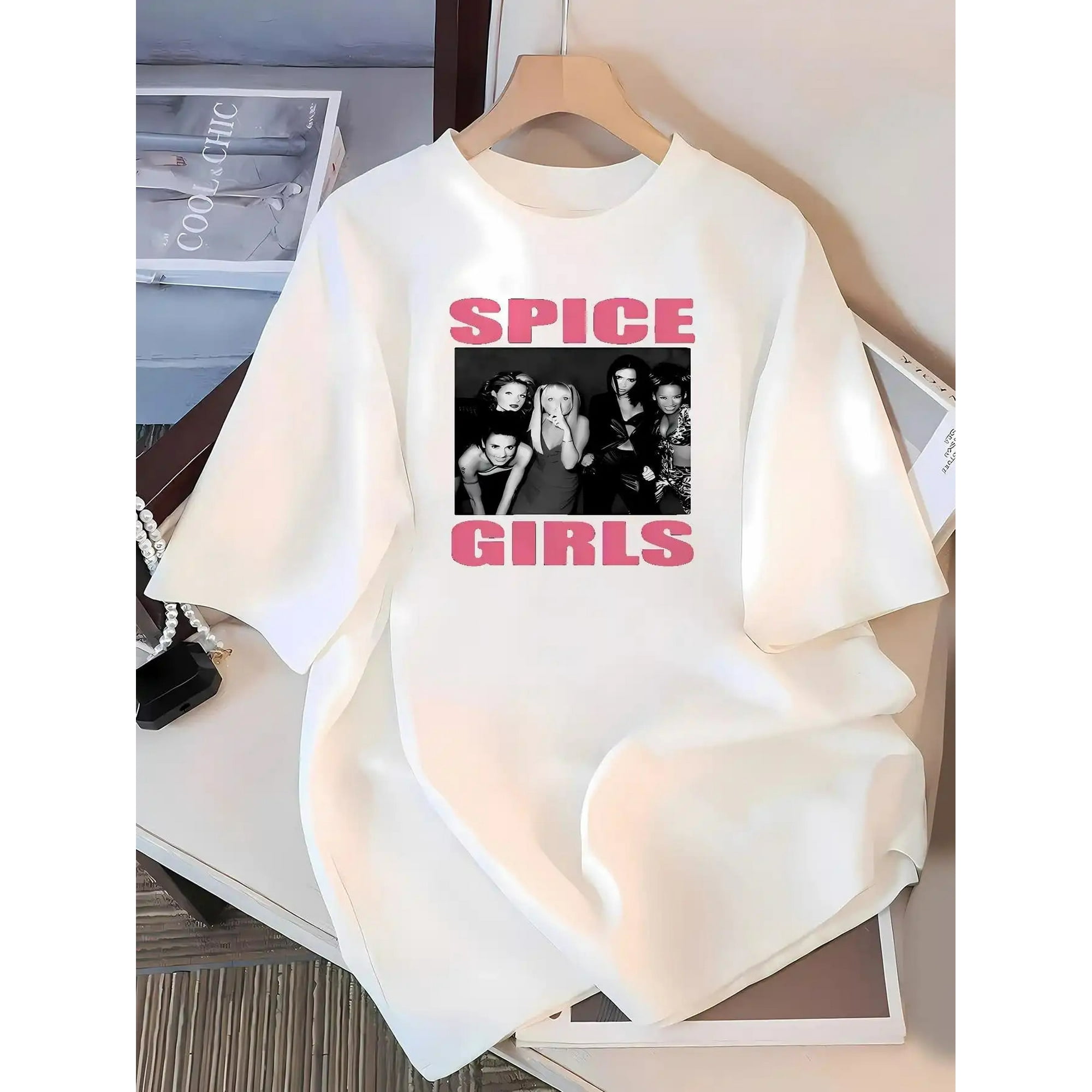 Click here for Yingd T Shirt Womens Vintage Spice Girls Graphic T... prices