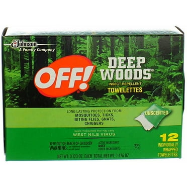 OFF! Deep Woods Sportsmen Towelettes with 25% DEET Pack - 4 - Walmart.com