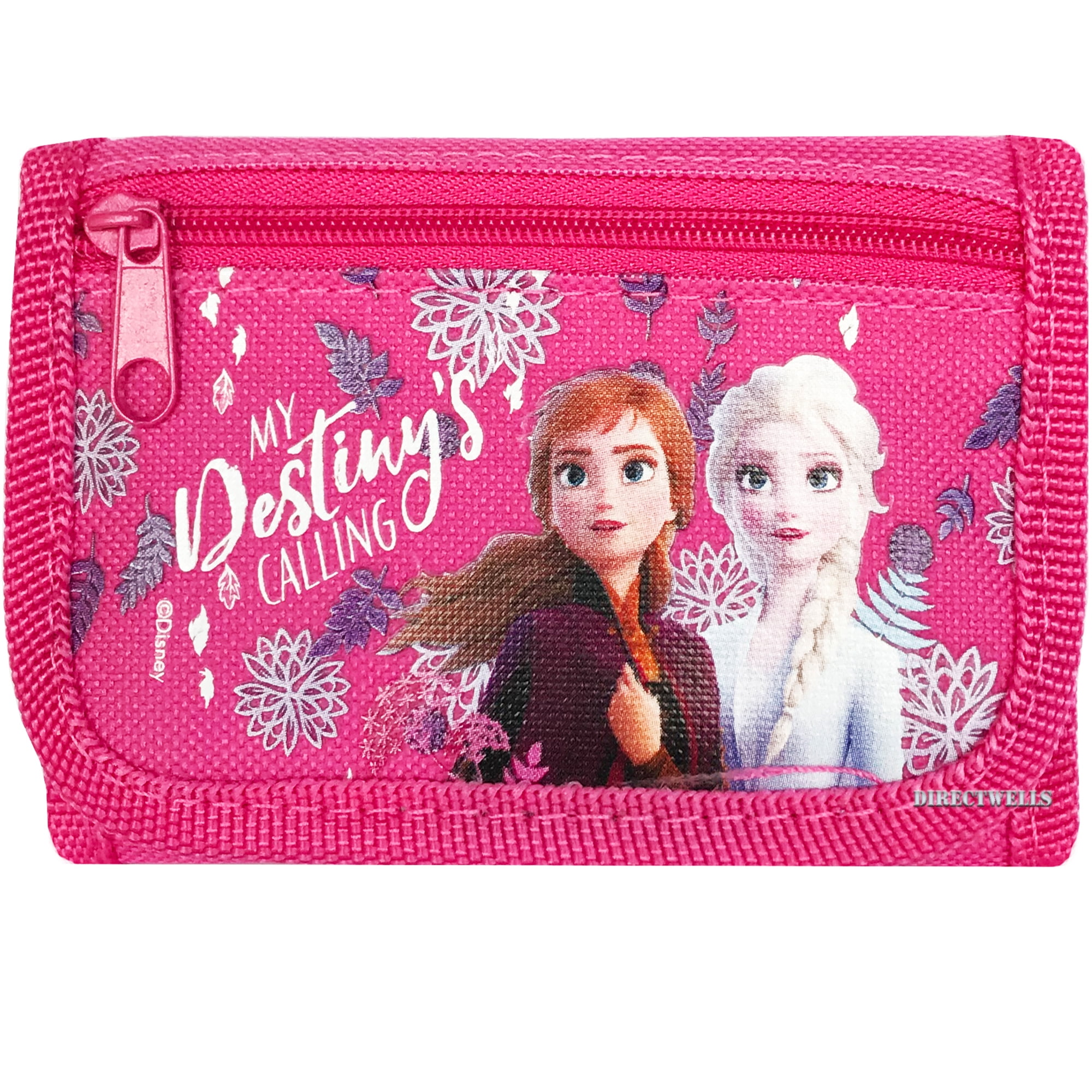 Frozen Anna and Elsa Destiny Calling Pink Wallet - Walmart.com