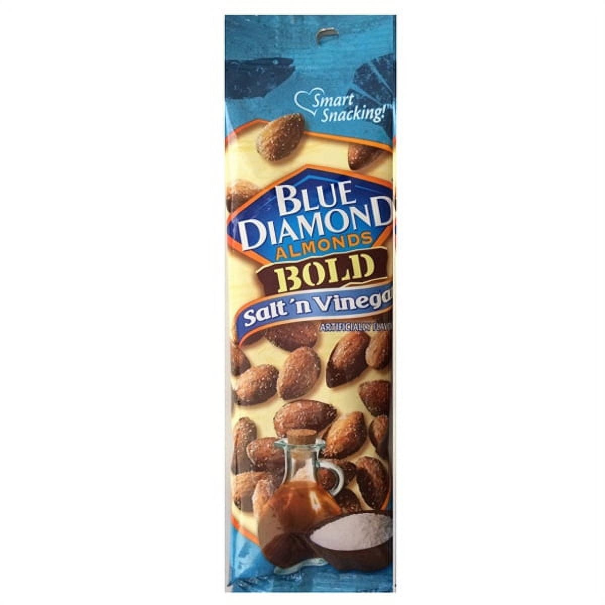 Blue Diamond Salt & Vinegar Almonds 1.5 oz Pouches - Pack of 12 ...