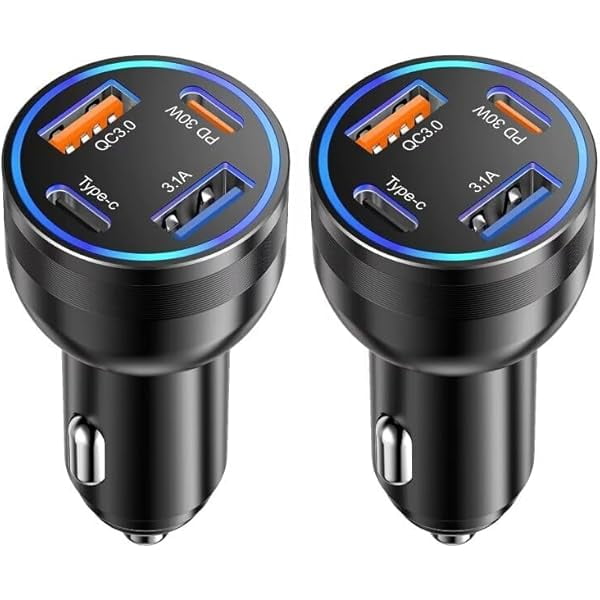 Click here for Yjjskeji 2pack 65w 4-Port Usb-C Cigarette Lighter... prices