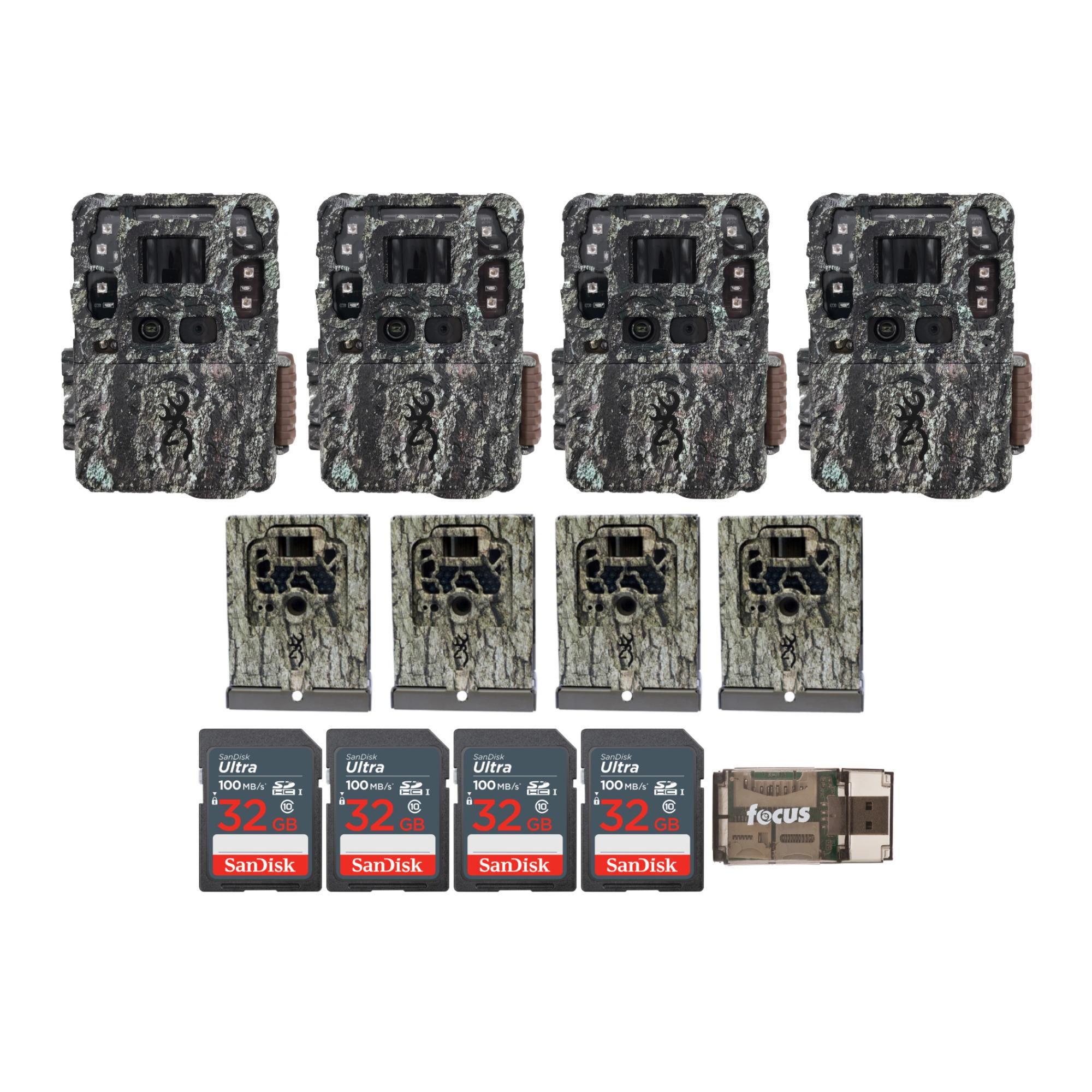 Browning Trail Camera Strike Force Pro DCL (4-Pack) with Security Box ...