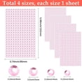 4 Sheets 4 Styles Acrylic Imitation Pearl Stickers Paper Sheets for ...