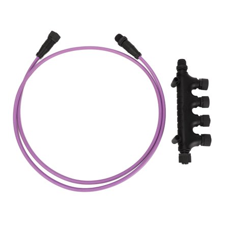 T Connector Kit, Durable 5 Cores Multiport T Connector M12 IP67 ...