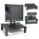 Kantek Monitor Stand with Drawer, 17" X 13.25" X 3" To 6.5", Black ...