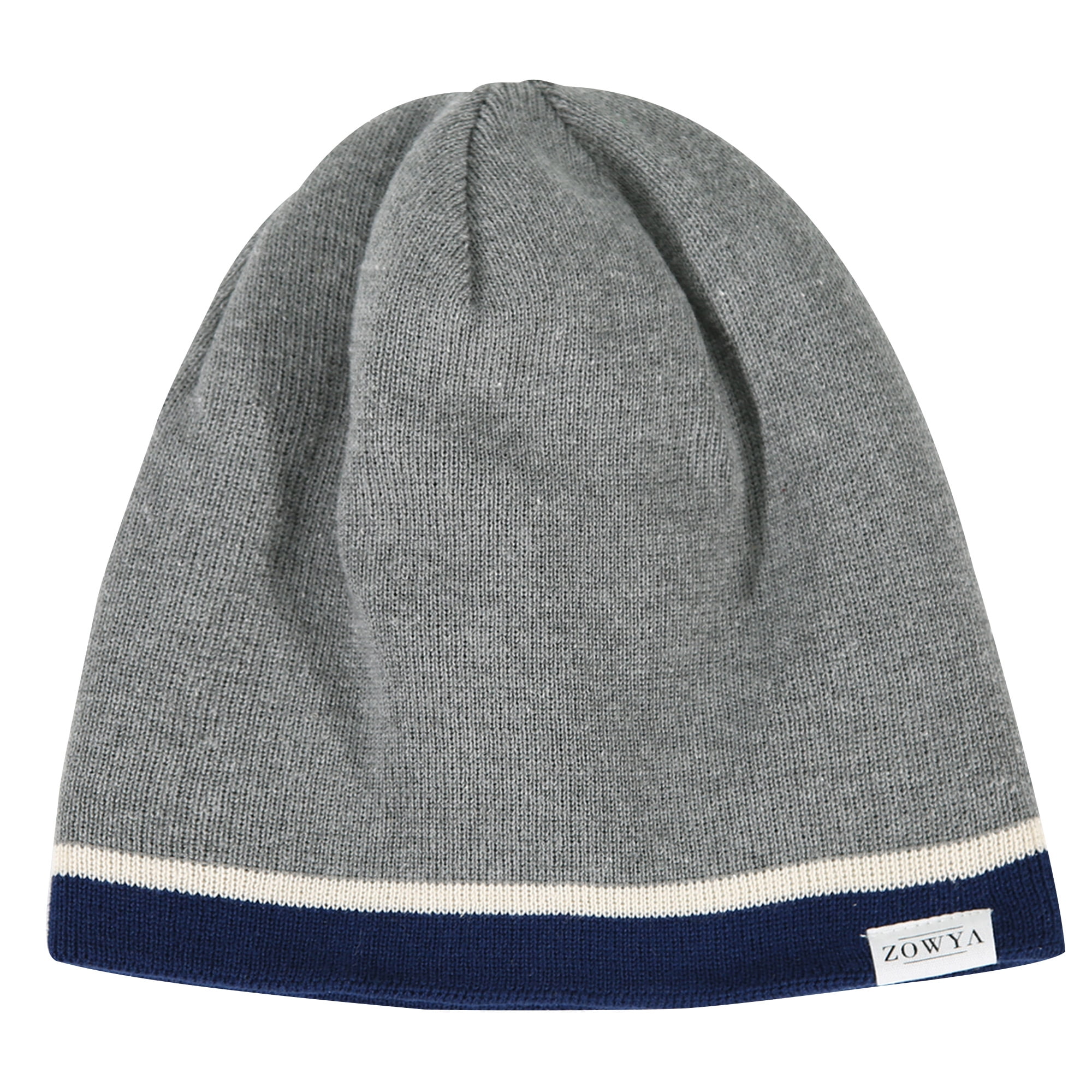 ZOWYA Reversible Beanies for Men and Women – Cotton/Acrylic Knitted ...