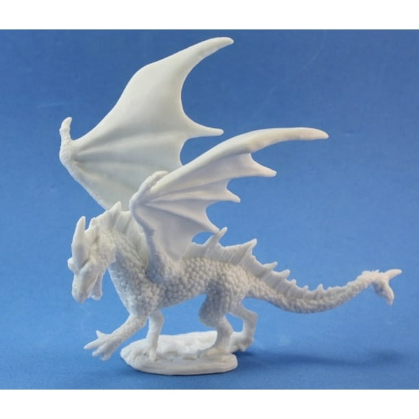 Reaper Miniatures Young Fire Dragon #77026 Bones Plastic D&D RPG Mini ...