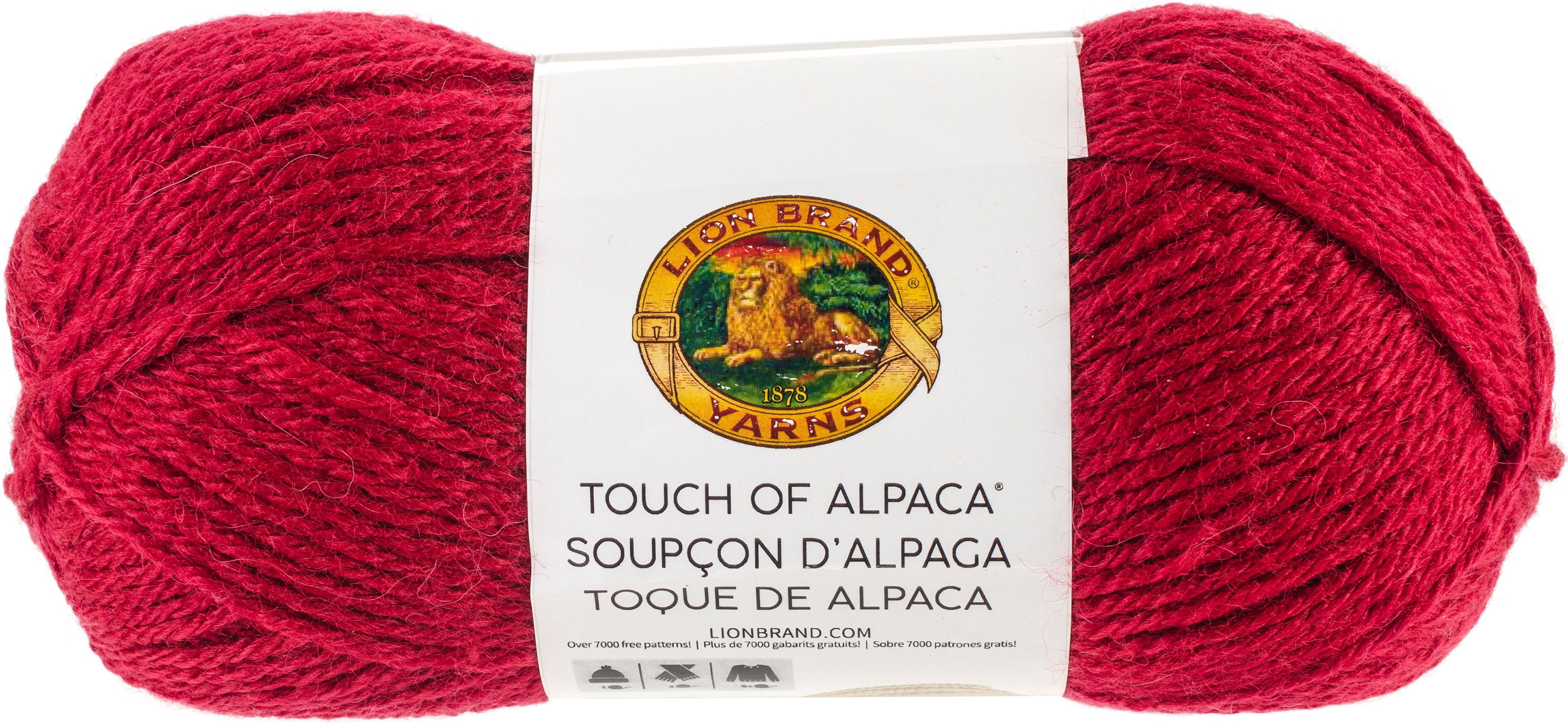 Lion Brand Touch Of Alpaca Yarn-Red - Walmart.com - Walmart.com