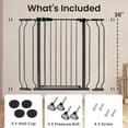 BalanceFrom Easy Walk-Thru Safety Gate for Doorways and Stairways with ...