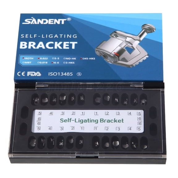 5 LOTS MINI Monoblock Dental Orthodontic Self-Ligating Brackets Braces ...