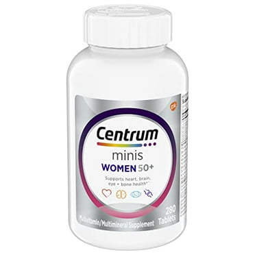 (2 pack) Centrum Minis Silver Womens 50 Plus Vitamins, Multivitamin ...