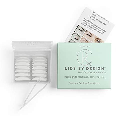LIDS BY DESIGN Assortment Pack (4mm - 7mm) Eyelid Correcting Strips for ...