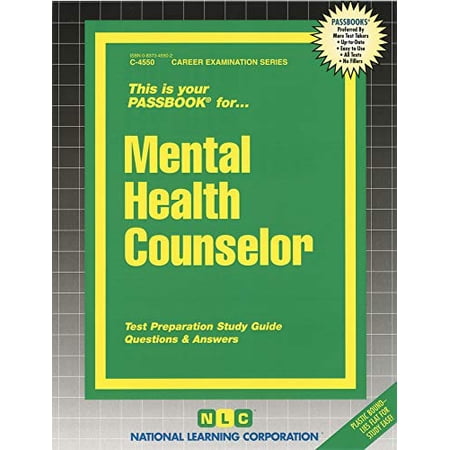 Mental Health Counselor: Passbooks Study Guide (Career Examination ...